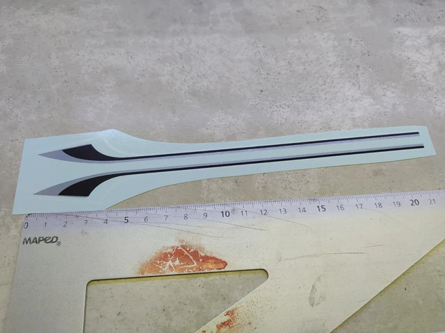 1/18 DÉCALCOMANIE MITSUBISHI LANCER EVOLUTION EVO UNIVERSAL TME STRIPE ...