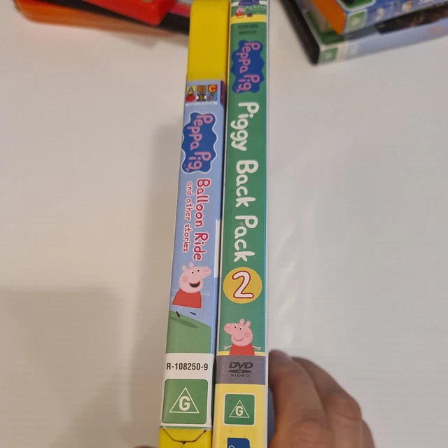 2X PEPPA PIG - The Balloon Ride And Other Stories 3 Discs Piggy Back ...