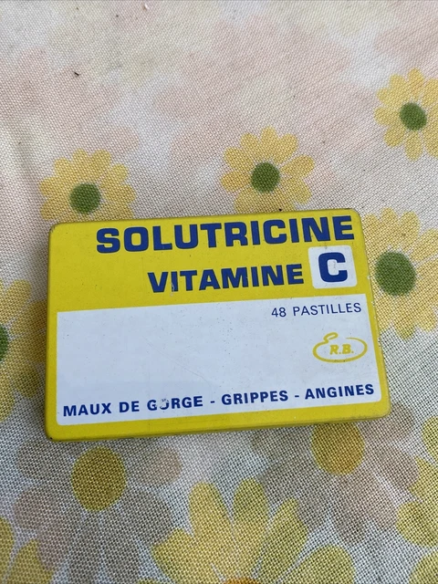 ANCIENNE BOÎTE PASTILLES Solutricine Vitamine C Deco Curiosite EUR 10 ...