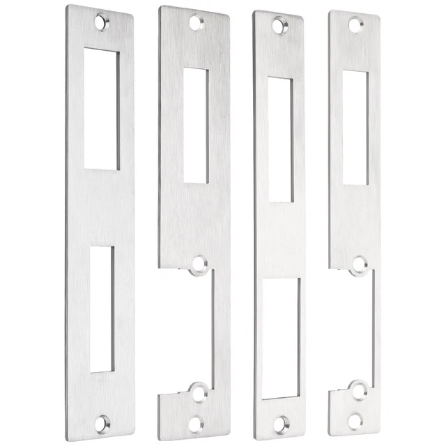 DOOR FLAT STRIKE Plate Half Open/Fully Enclosed Stainless Steel Plate ...