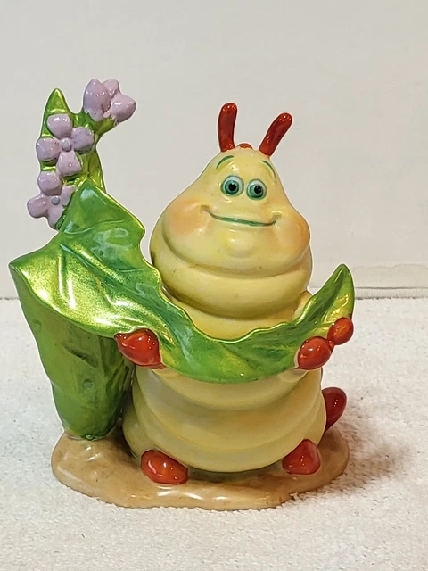 RARE DISNEY PIXAR "A Bugs Life" Heimlich Caterpillar Ceramic Figure £22 ...