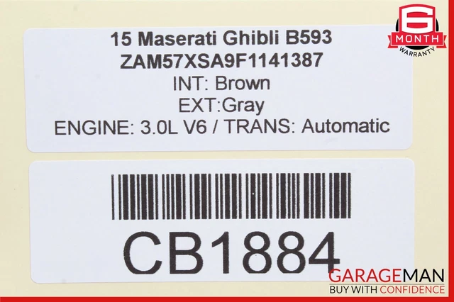 GOULOTTE D'INTERCOOLER AVANT Gauche Maserati Ghibli M157 14-18 ...