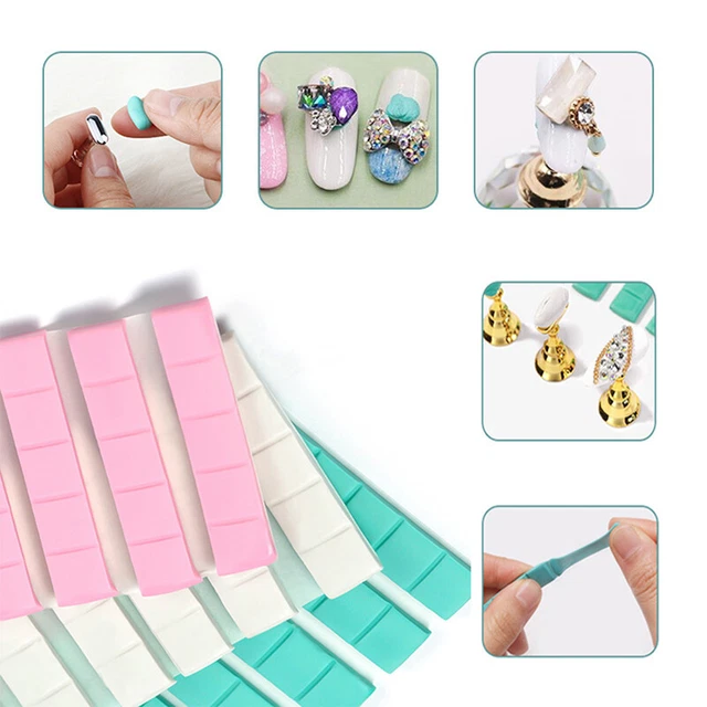NAIL STAND STICKY Adhesive Non-Toxic Plasticine Clay Fix Glue Nail Art ...
