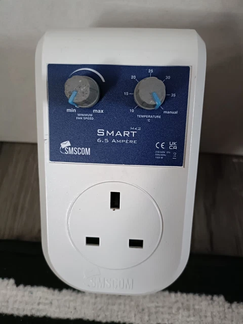 CONTROLLER VENTOLA SMSCOM MK2 smart 6,5 A 6,5 ampere velocità e temperatura idroponica EUR 29,07 ...
