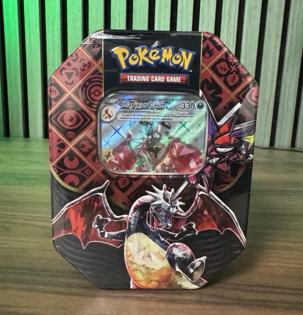 PALDEAN FATES CHARIZARD ex Tin Sealed 4 Packs & Promo - Factory Sealed ...