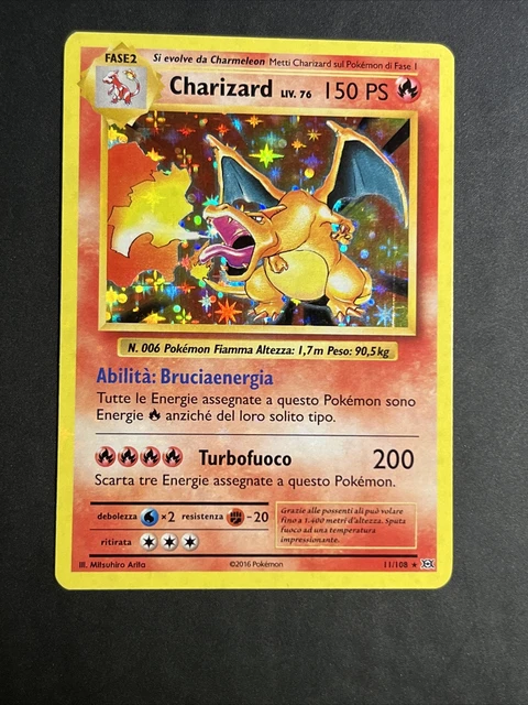 POKEMON CHARIZARD HOLO Kites 11/108 Rare Foil No Set Base Italien EUR ...