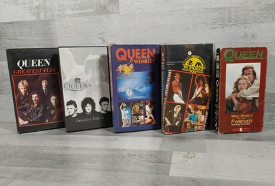 5 X VHS TAPES featuring Queen VHS Video Tape Bundle - Best Flix 1 & 3 ...