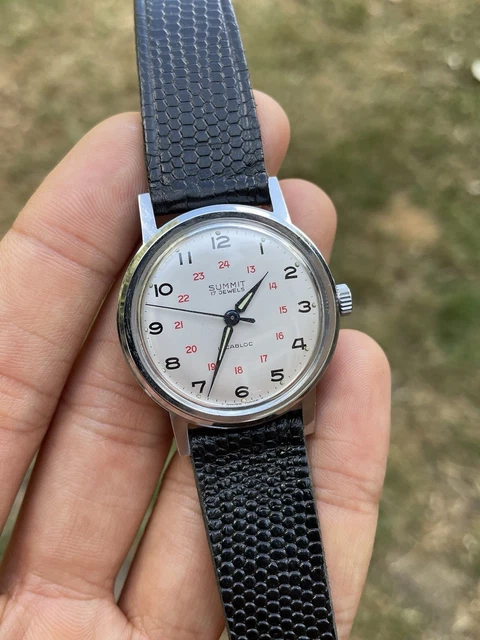 VINTAGE SUMMIT FIELD Watch 17 Jewels Incabloc 1970s Swiss Made ...