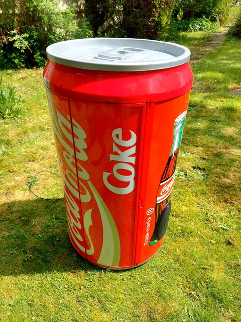 GIANT COKE CAN COCA COLA HI-FI CABINET W/DOORS 90's RARE & RETRO ...