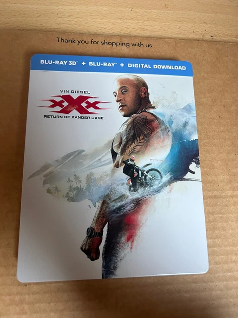 XXX RETURN OF Xander Cage Steelbook Blu Ray Vin Diesel Action VGC £14. ...