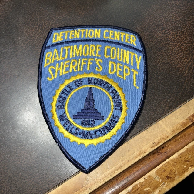 VINTAGE POLICE DEPARTMENT Patch Baltimore County Sheriffs Detention ...