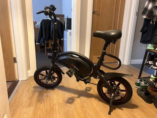 DYU D3F FOLDING Electric Bike 14inch Commuter 250W E-Citybike Bicycle UK Legal £190.00 - PicClick UK