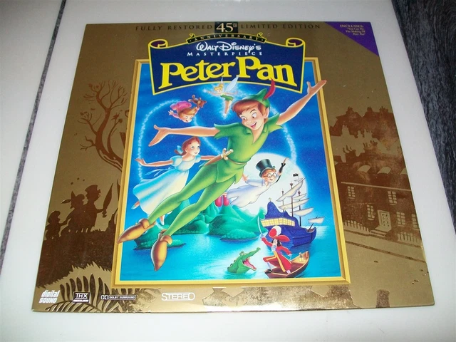 PETER PAN LASERDISC LD FULLY RESTORED WALT DISNEY CLASSIC ANIMATION ...