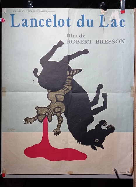 AFFICHE ORIGINALE LANCELOT DU LAC 56x77 - Robert Bresson - SAVIGNAC EUR ...
