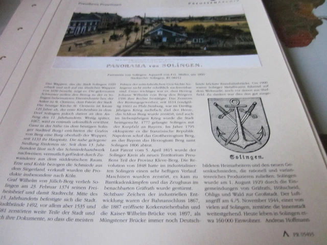 PREUSSEN ARCHIV N5 5493 Solingen Bild F.G. Müller 1890 EUR 6,04 ...