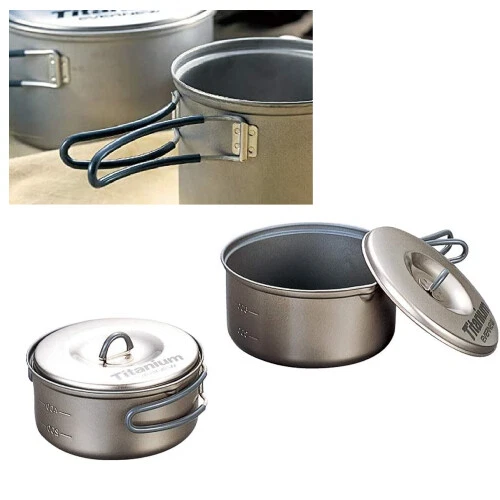 EVERNEW TITANIUM COOKER Set S Ceramic Coating ECA411 Made in Japan with ...