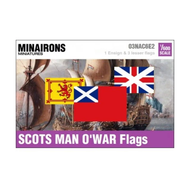 MINAIRONS NAVAL 1:600 17th Century Scots Man-Of-War Flags New £2.09 ...