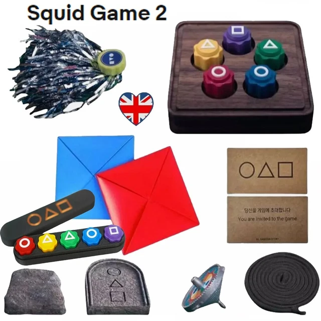 SQUID GAME 2 Relay Pentathlon Games Set - 5 Traditional Korean Games ...