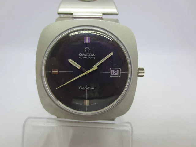 OROLOGIO DA UOMO Automatico Vintage Omega Dynamic Geneve Cal.565 Data Acciaio Inox EUR 124,87 ...