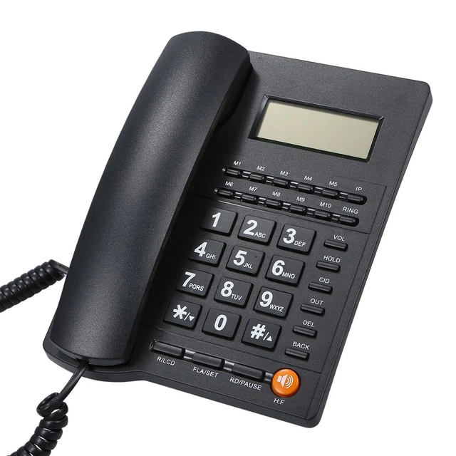 L019-3 DESKTOP CORDED Telephone Landline with Caller Identification ...