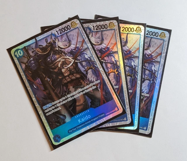 4 X KAIDO OP04-044 Super Rare One Piece TCG Card Game Playset NM/M $25.00 - PicClick CA