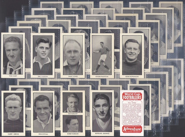 THOMSON (DC)-FULL SET- World Cup Footballers 1958 (64 Cards) Excellent ...