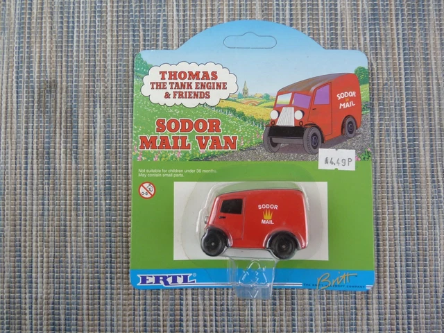 THOMAS THE TANK Engine & Friends Sodor Mail Van ERTL Diecast Vintage ...