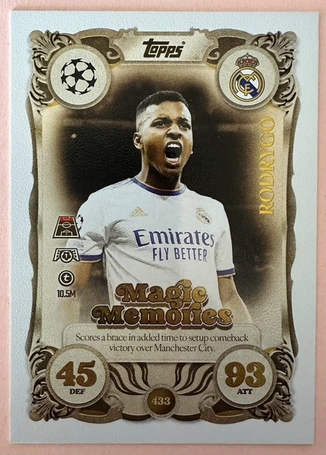 TOPPS MATCH ATTAX Champions League 2025/26 RODRYGO Magic Memories R ...