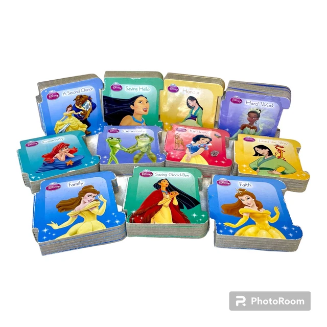 DISNEY PRINCESS INSPIRATION Titles Mini Cardboard Books Bundle x11 ...