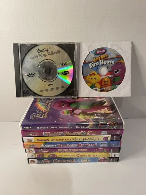 BARNEY DVD LOT Of 9: Great Adventure, Moving & Groovin’, Christmas Star ...