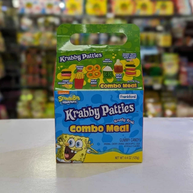 Spongebob Squarepants Krabby Patties Take Out Box 125g £1049 Picclick Uk