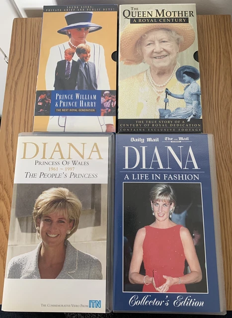 ROYAL FAMILY VHS Bundle Diana William Harry Queen Mother £2.50 ...