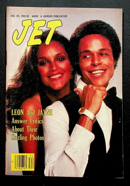 JET VINTAGE MAGAZINE August 20 1981 VG Jayne Kennedy African American ...