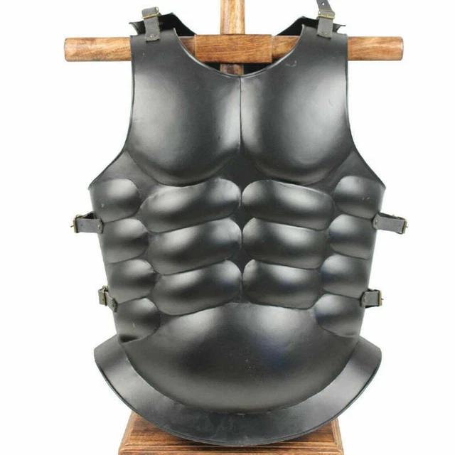 MEDIEVAL BLACK ROMAN Cuirass Greek Breastplate Renaissance Armor larp ...