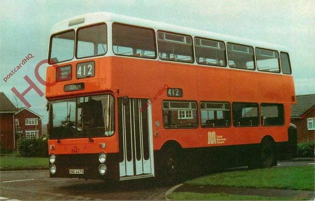 POSTKARTE: BUS, GROSSER MANCHESTER TRANSPORT 8447, 1981 LEYLAND ...