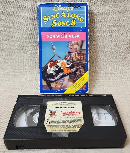 DISNEY SING ALONG Songs Volume 5 Fun With Music VHS Video Tape Oliver ...