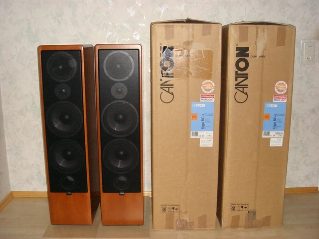 CANTON ERGO RC-L + Neue Control Unit 1 / 1 Paar Standlautsprecher Farbe ...