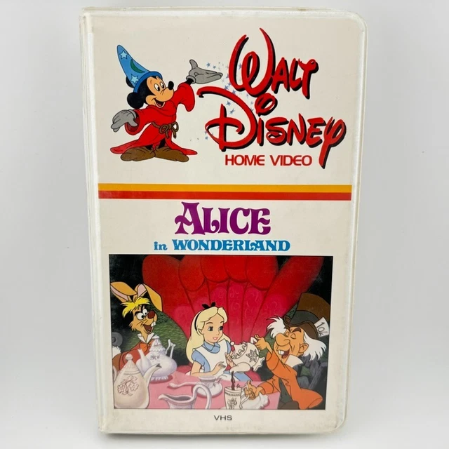 ALICE IN WONDERLAND VHS Walt Disney Home Video Clamshell Case $40.81 ...