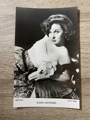 VINTAGE FPF LTD Film Stars 1960 Greetings Susan Hayward Card Postcard ...