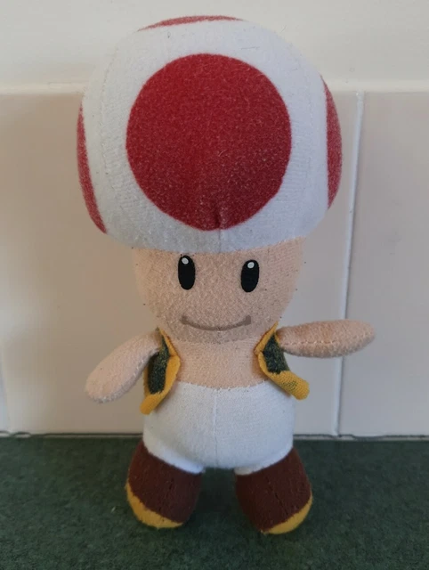 NINTENDO SUPER MARIO MUSHROOM TOAD Small Soft Toy 17cm - VINTAGE £4.99 ...