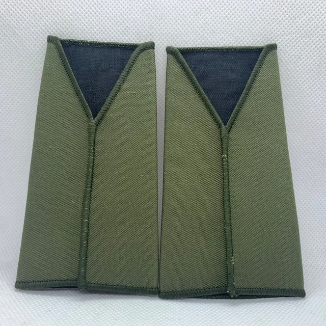 CADET ACF OD Green Rank Slides / Epaulette Pair Genuine British Army ...
