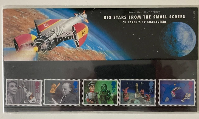 ROYAL MAIL 1996 BIG STARS from SMALL SCREEN SET of STAMPS. STINGRAY ...