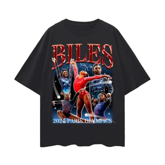 SIMONE BILES 2024 Bootleg Shirt, Jonathan Owens Simone Biles Shirt £13. ...