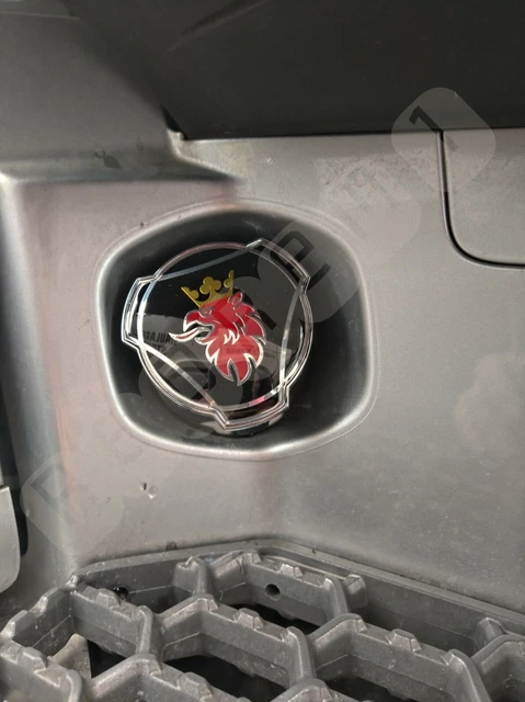 FOR SCANIA NEW GENERATION EMBLEM BADGE LOGO SCREENWASH CAP 7.Black (red ...