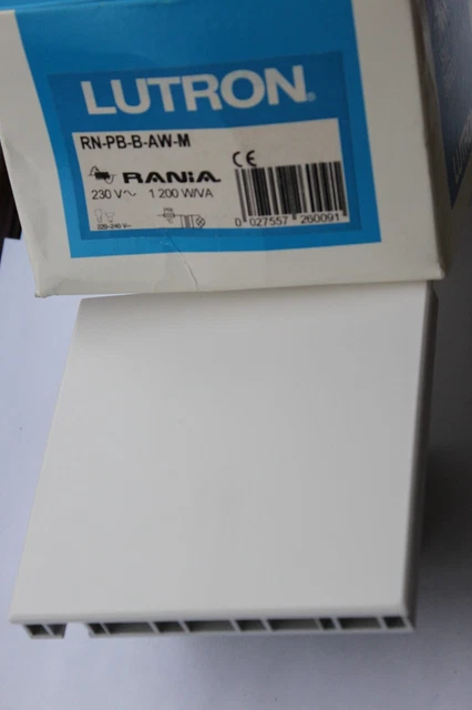 LUTRON RANIA RN-PB-B-AW-M 240v 1200w dimmer system power booster white ...