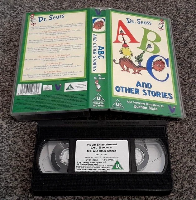 DR SEUSS ABC And Other Stories Quentin Blake Pal Vhs Video Kids ...
