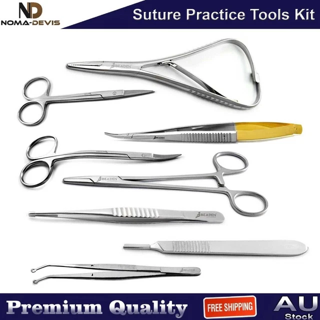 SURGICAL MATHIEU NEEDLE Holder Suture Forceps Suturing Training Tools ...