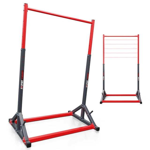 PULL UP STATION Freestanding Chin Up Bar Stationary Power Tower Indoor ...