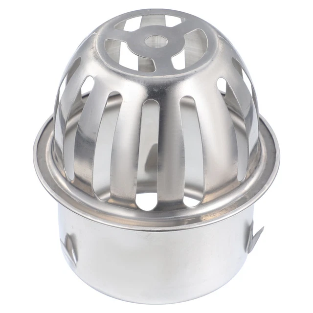 ROOF STRAINER DOWNSPOUT Drain Gutter Guard Downspout Filter Stainless £ ...