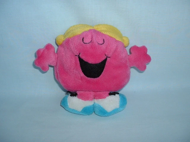 MR MEN LITTLE MISS CHATTERBOX 6" Cuddly Soft Beanie Plush Toy GOSH ...
